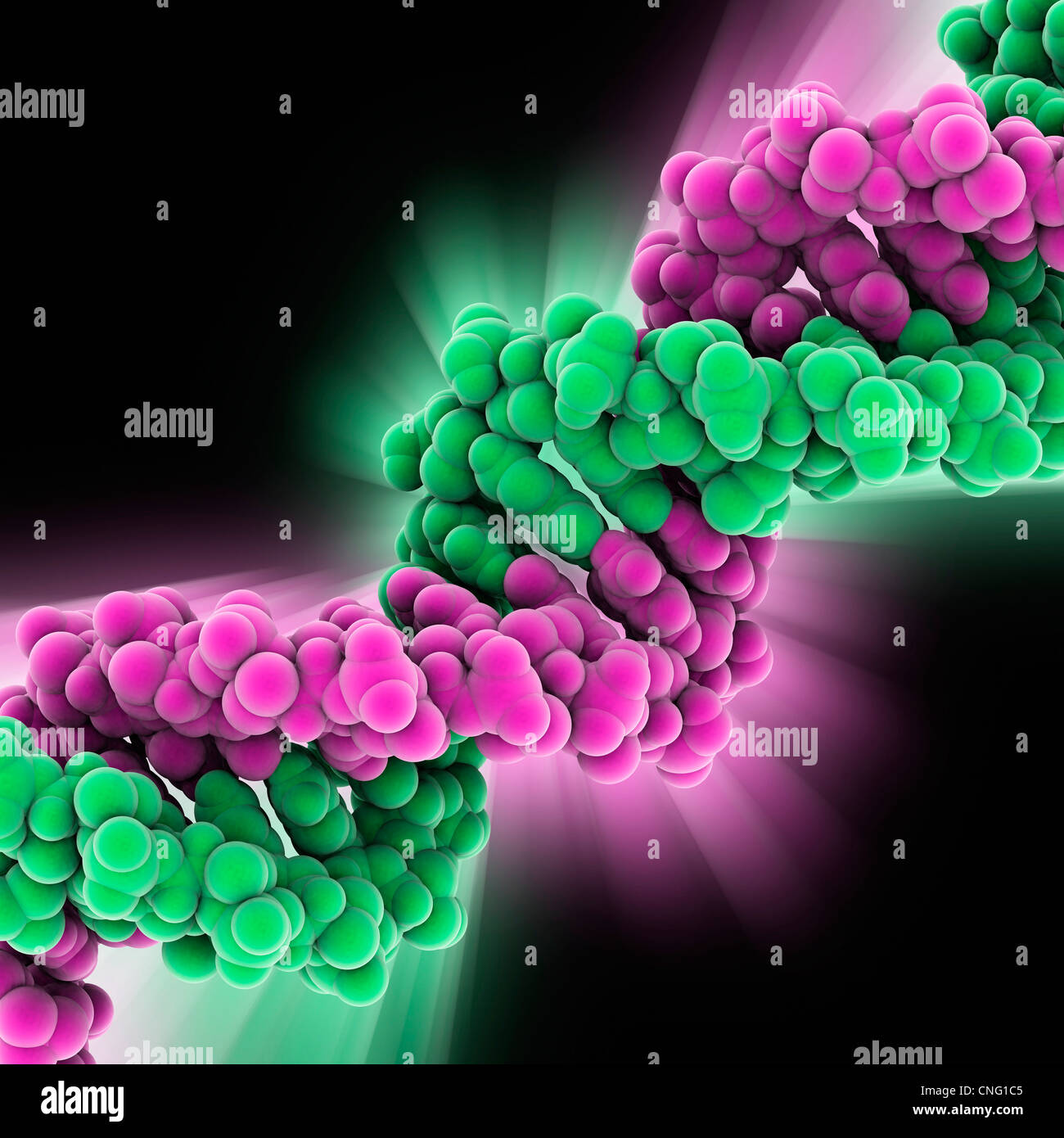 DNA molecule artwork Stock Photo - Alamy