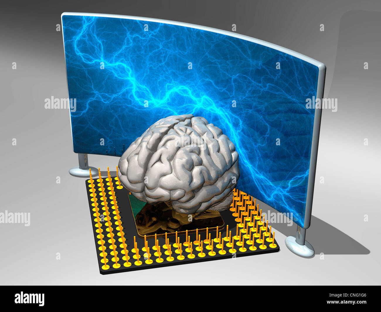 Artificial intelligence artwork Stock Photo - Alamy