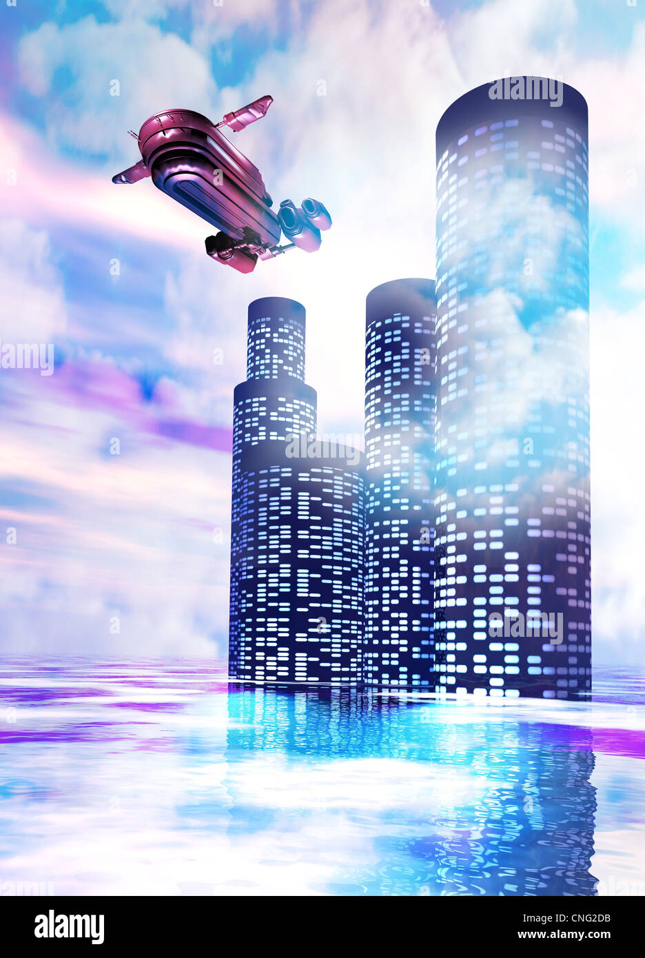 Future of travel conceptual artwork Stock Photo - Alamy