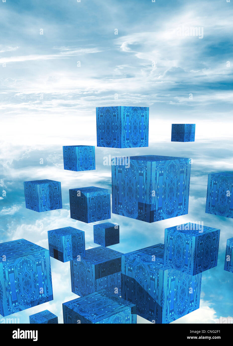 Cloud computing conceptual artwork Stock Photo - Alamy Cloud computing conceptual artwork Stock Photo - Alamy