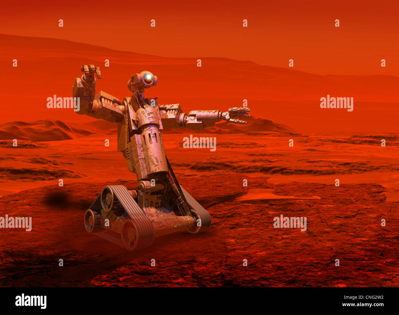 Mars exploration conceptual artwork Stock Photo - Alamy