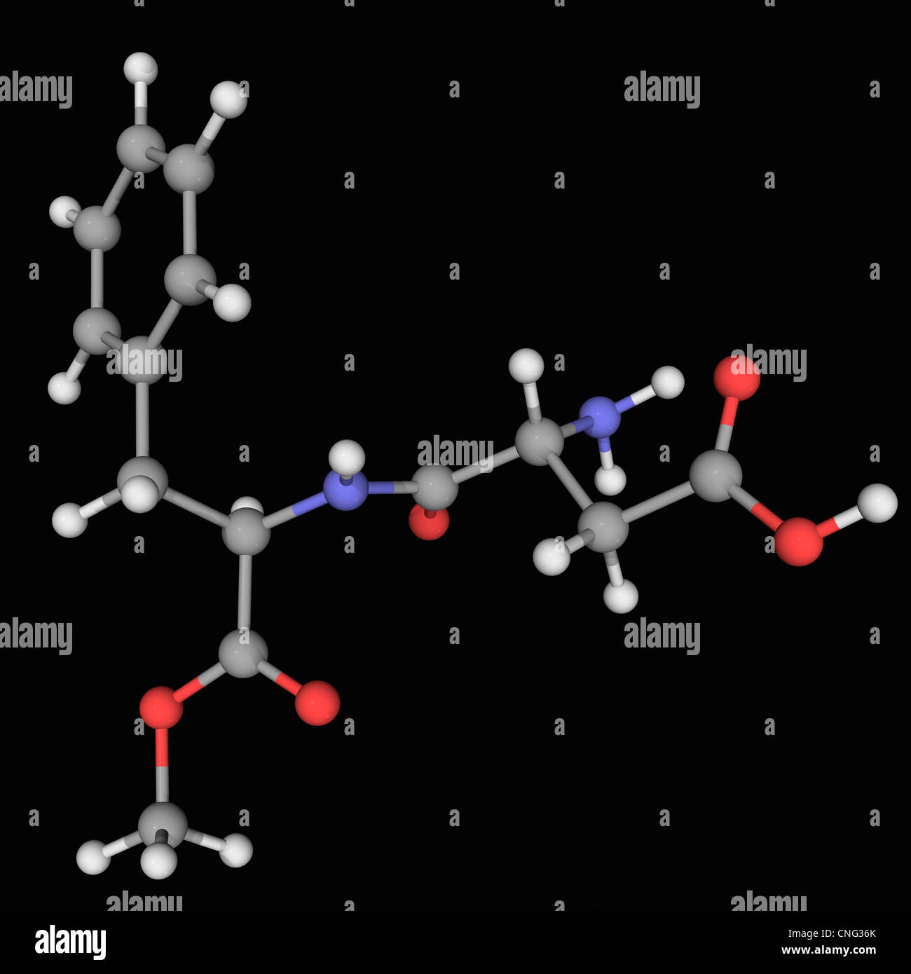 Aspartame molecular model artificial hi-res stock photography and ...