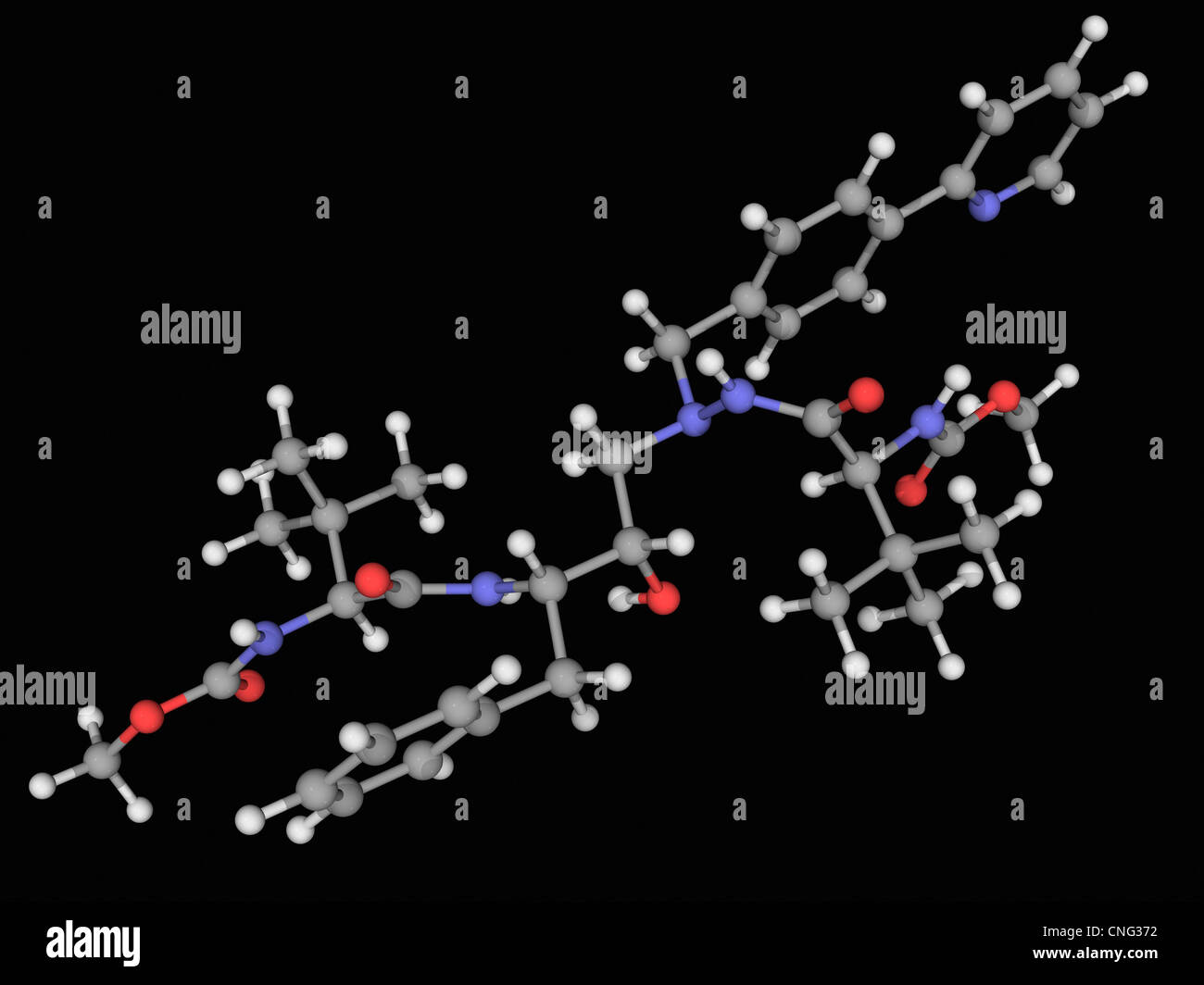 Atazanavir drug molecule Stock Photo - Alamy