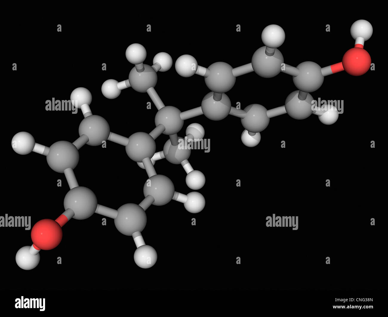 Bisphenol A molecule Stock Photo - Alamy