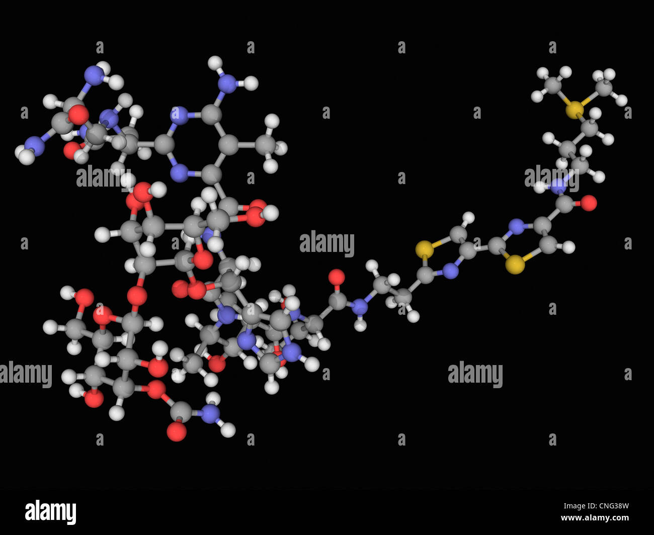 Bleomycin drug molecule Stock Photo - Alamy