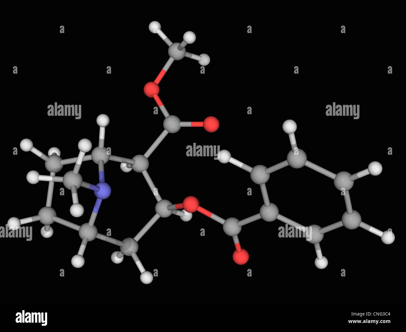 Cocaine drug molecule Stock Photo - Alamy