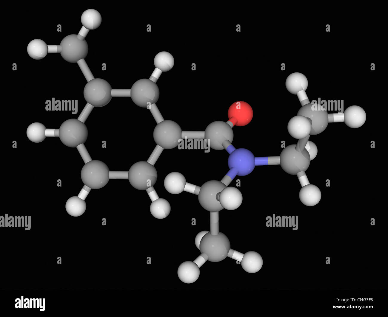 Deet insect repellent molecule hi-res stock photography and images - Alamy