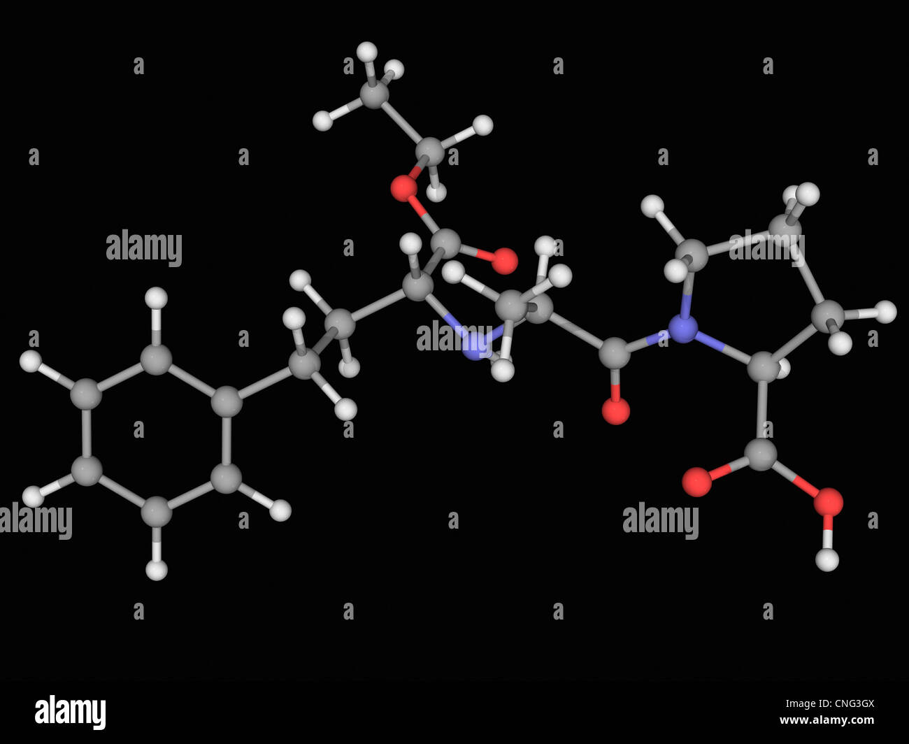 Enalapril drug molecule Stock Photo - Alamy