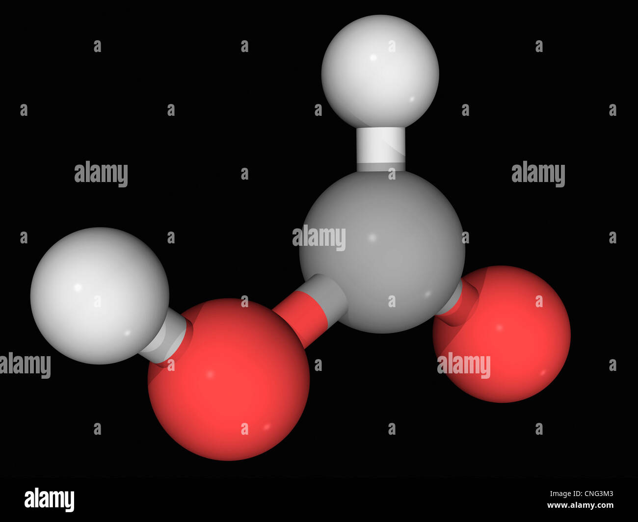 Formic acid molecule Stock Photo - Alamy
