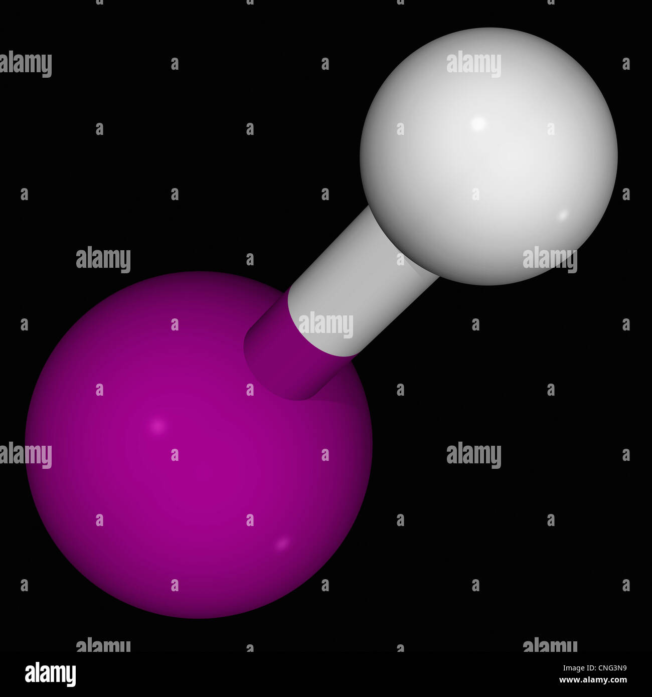 Hydroiodic acid molecule Stock Photo - Alamy