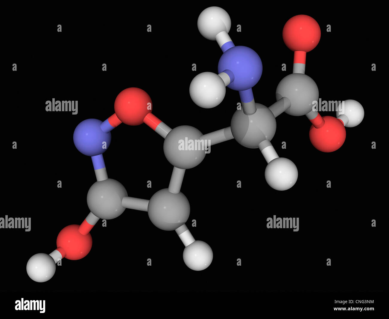 Ibotenic acid drug molecule Stock Photo - Alamy