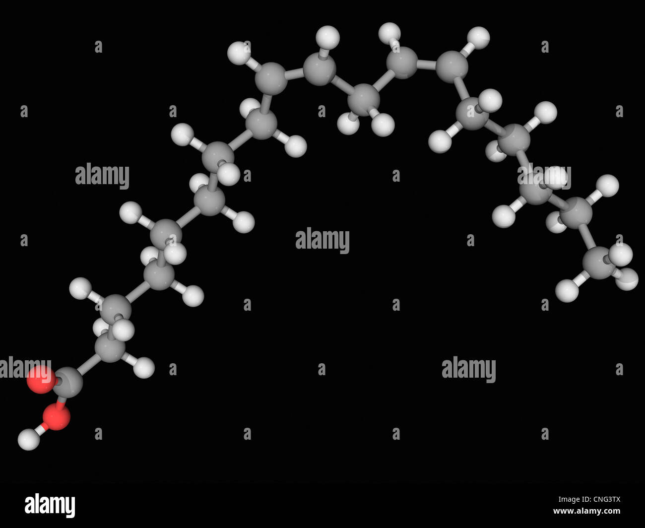 Linoleic acid molecule Stock Photo - Alamy