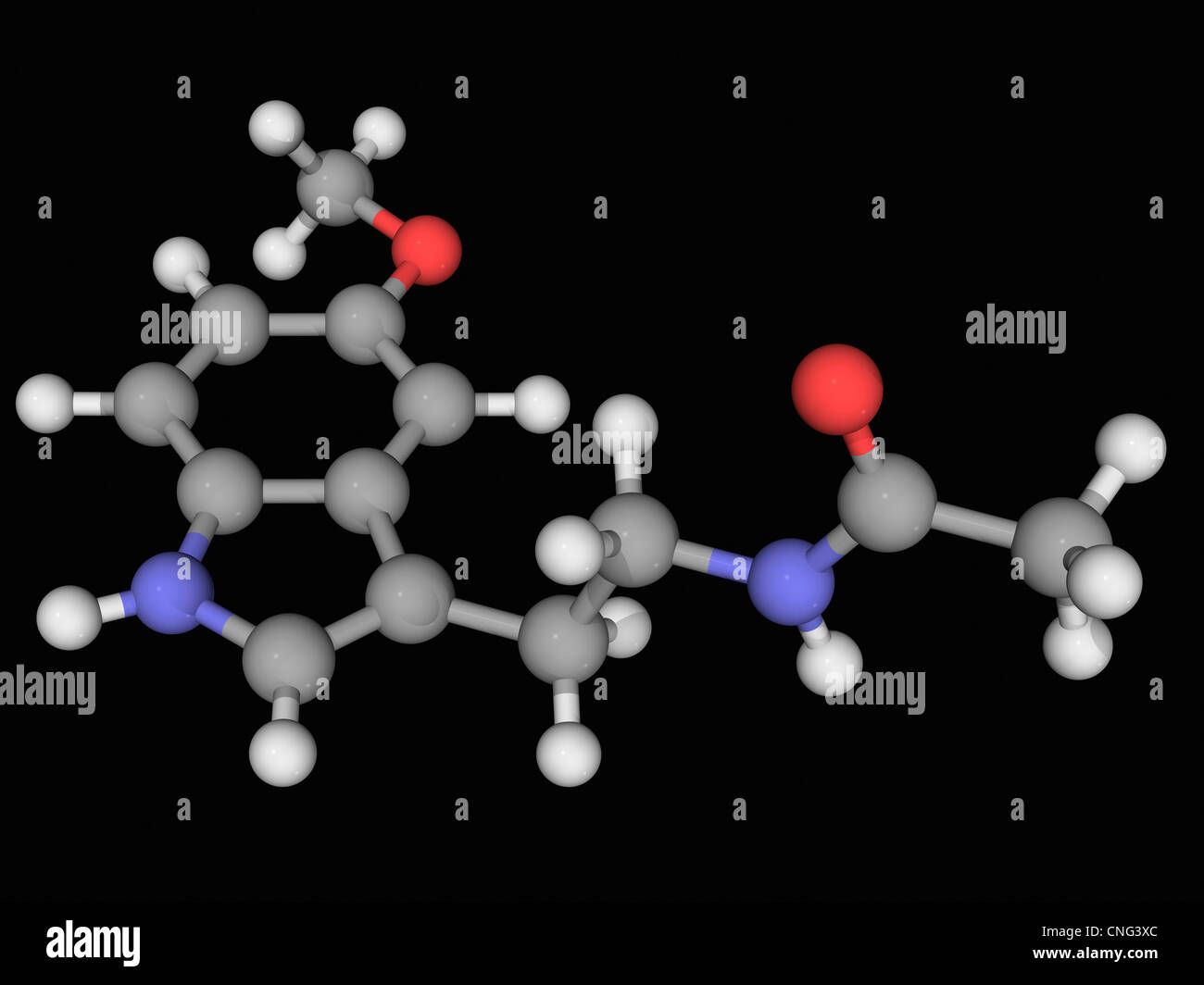 Melatonin molecule hi-res stock photography and images - Alamy