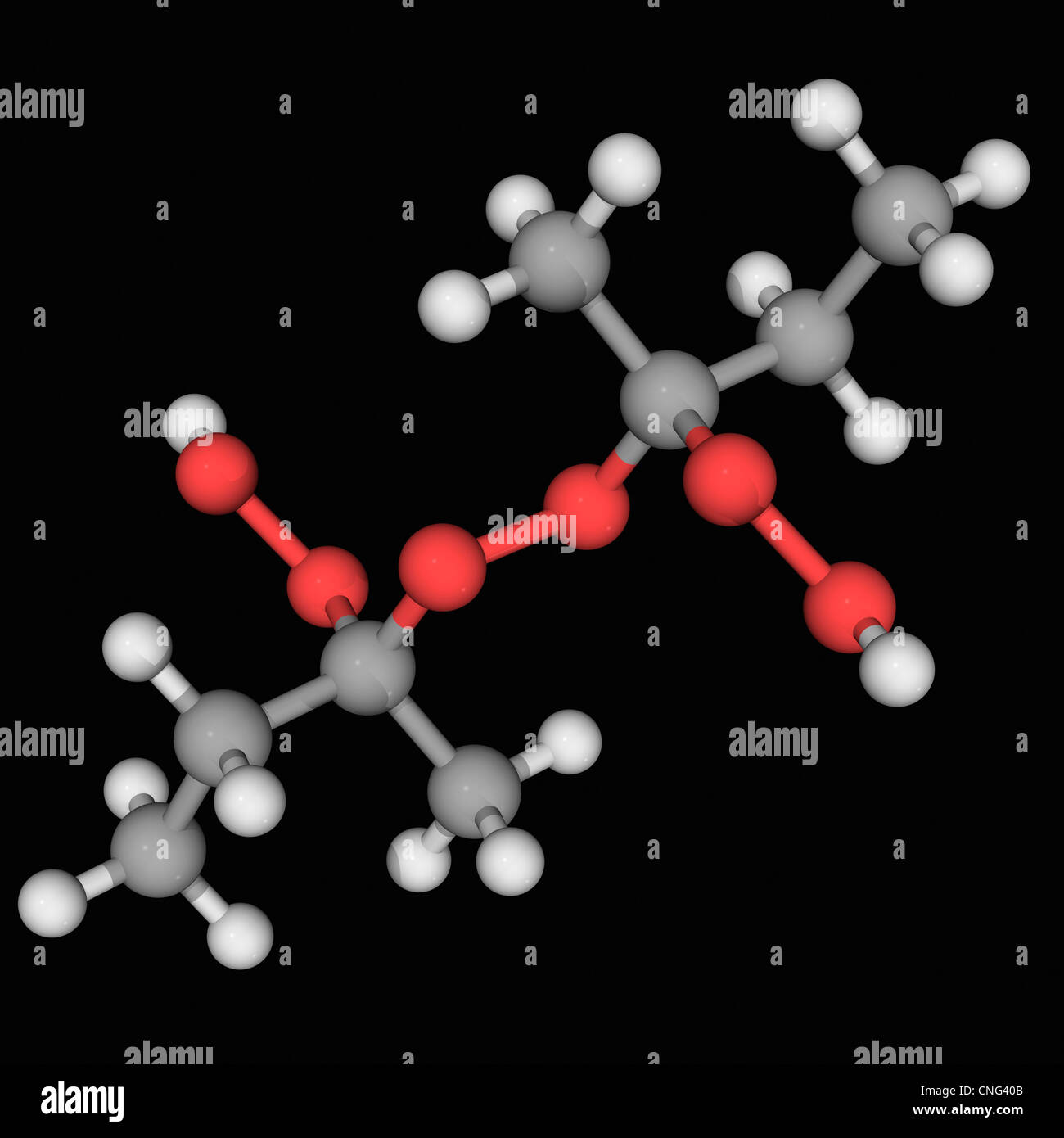 Methyl ethyl ketone peroxide molecule Stock Photo - Alamy