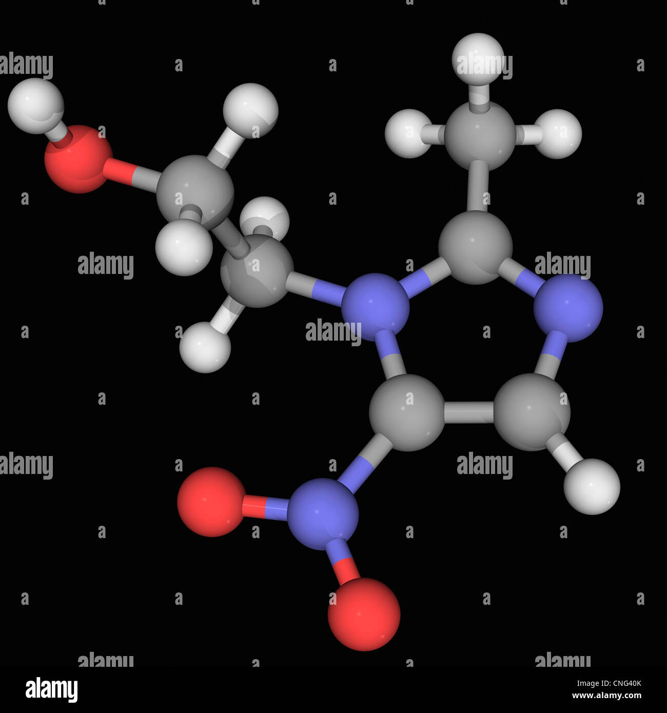 Metronidazole molecular hi-res stock photography and images - Alamy