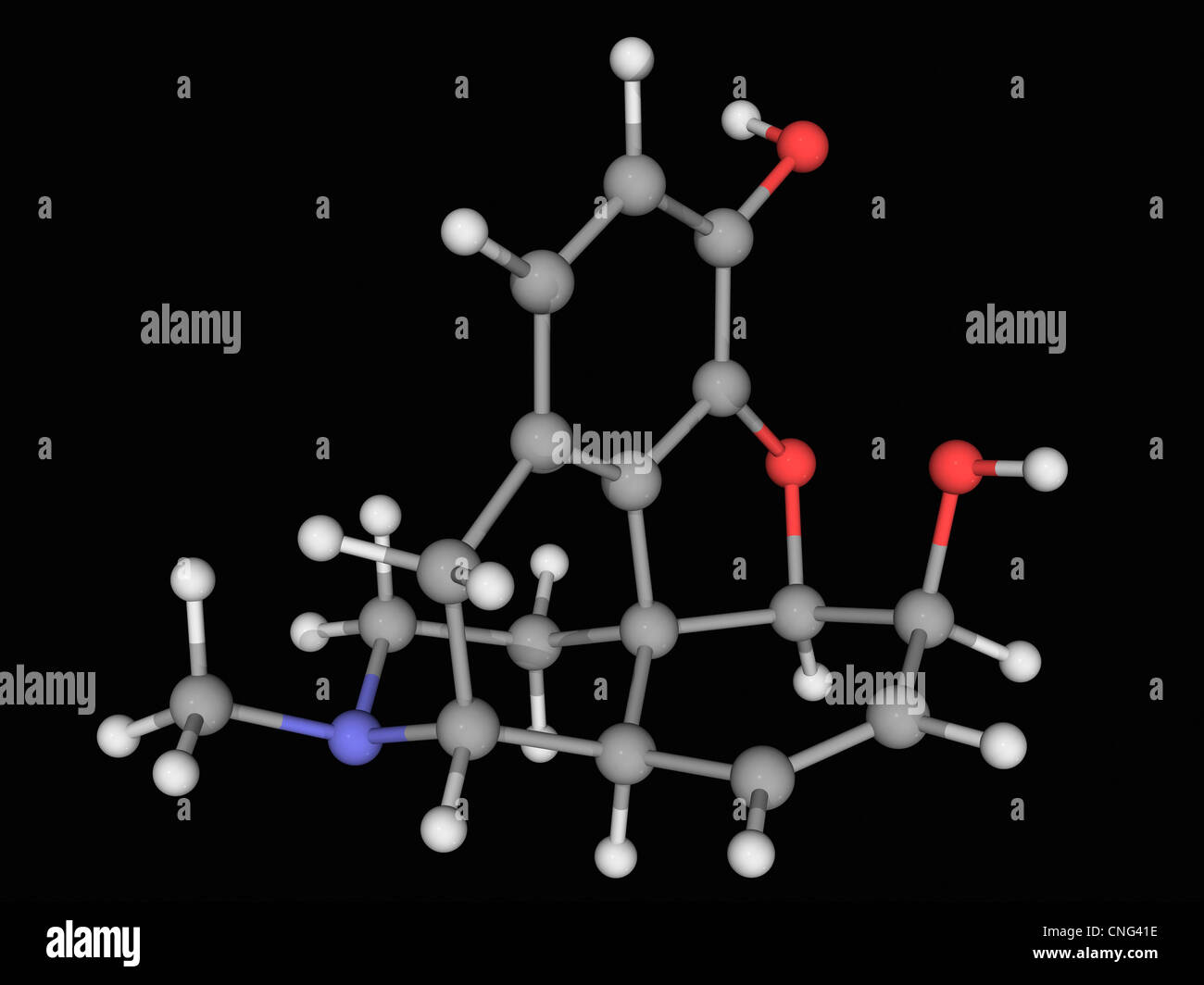 Morphine drug molecule Stock Photo - Alamy