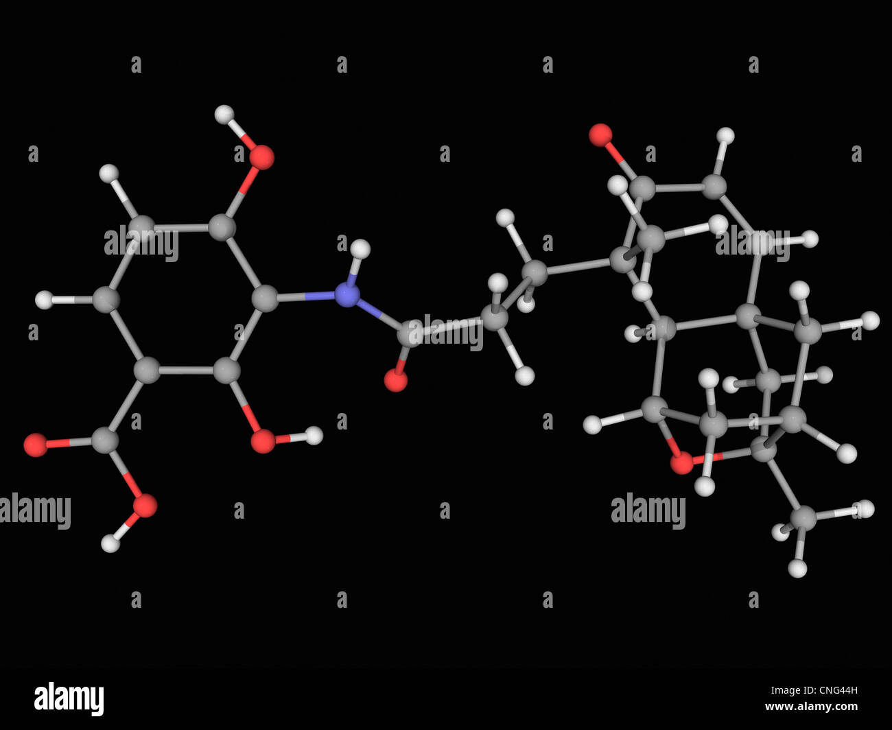 Platensimycin drug molecule Stock Photo - Alamy