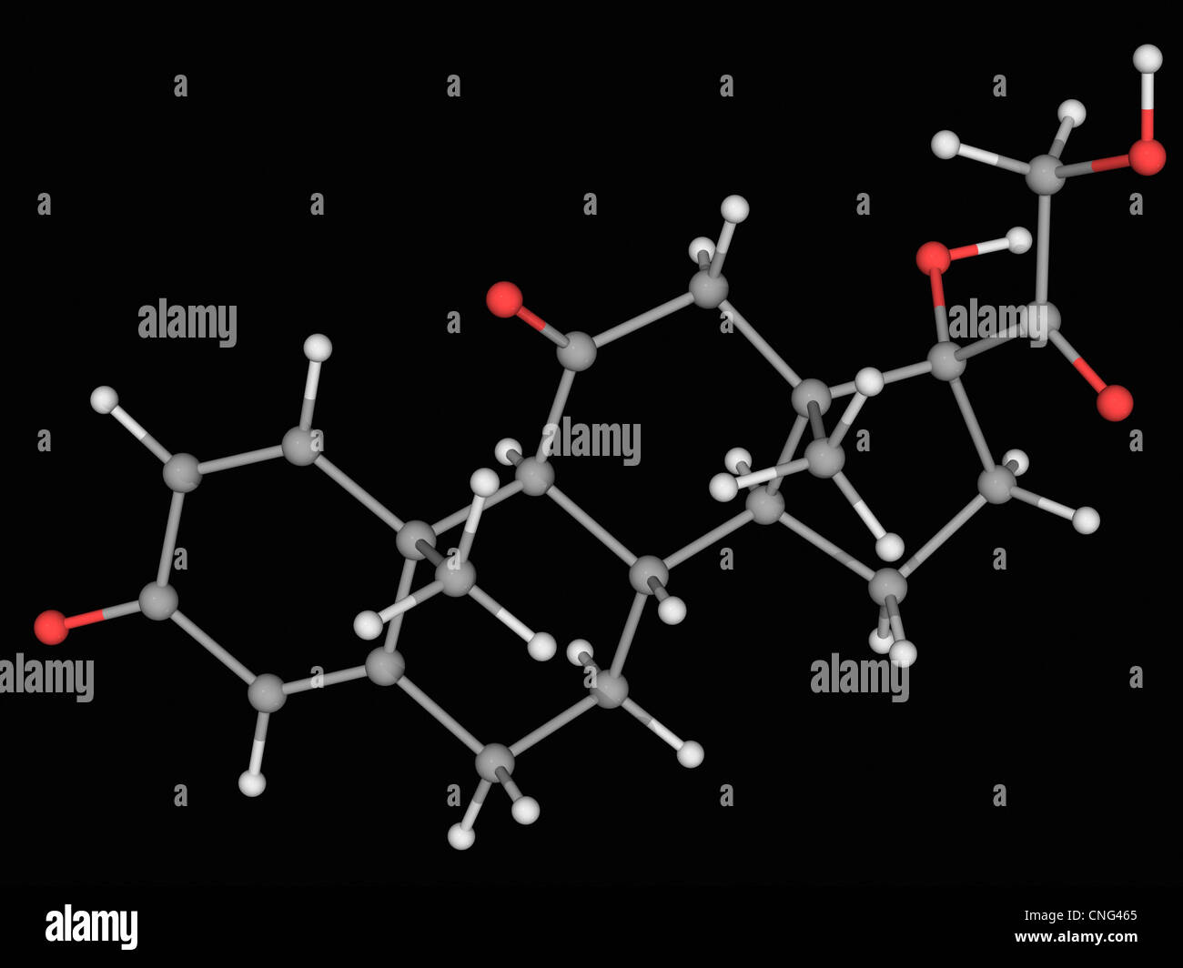 Prednisone drug molecule Stock Photo - Alamy