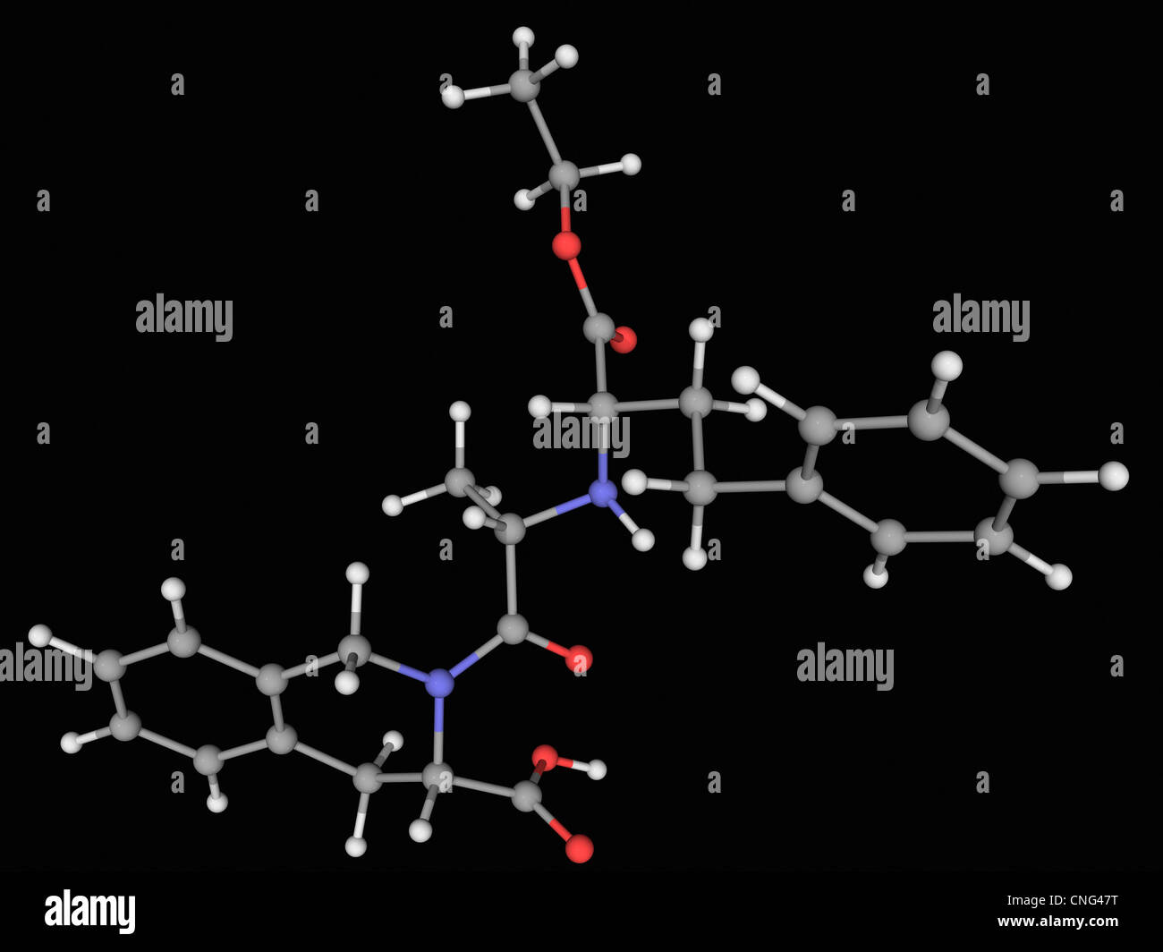 Quinapril drug molecule Stock Photo - Alamy