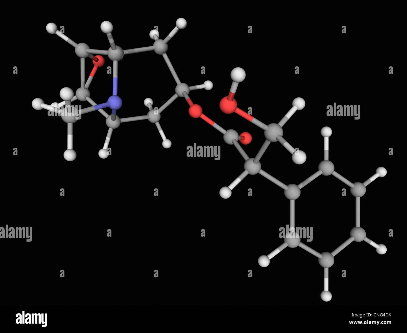 Scopolamine drug molecule Stock Photo - Alamy