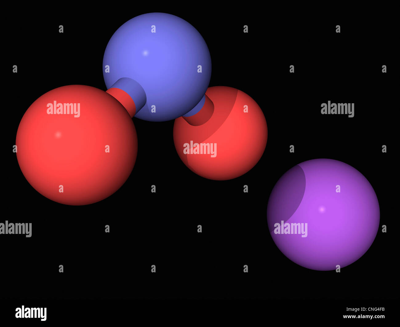 Sodium nitrite molecular model hi-res stock photography and images - Alamy