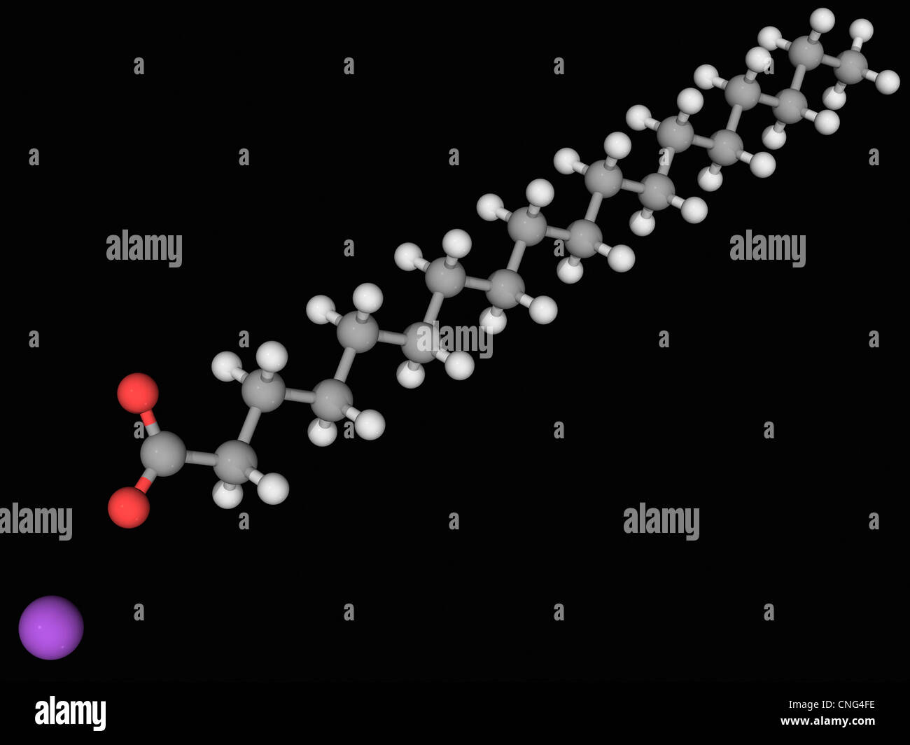 Sodium stearate molecule Stock Photo - Alamy