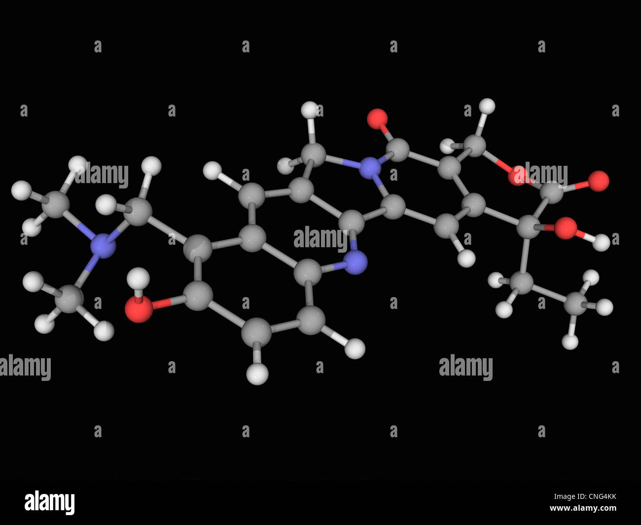 Molecular model of drug topotecan hi-res stock photography and images ...