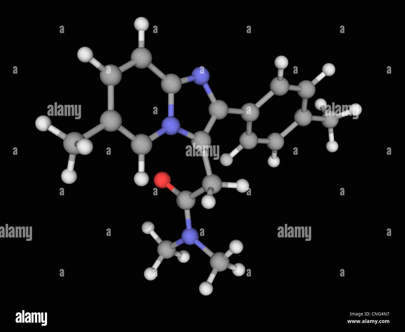 Zolpidem drug molecule Stock Photo - Alamy