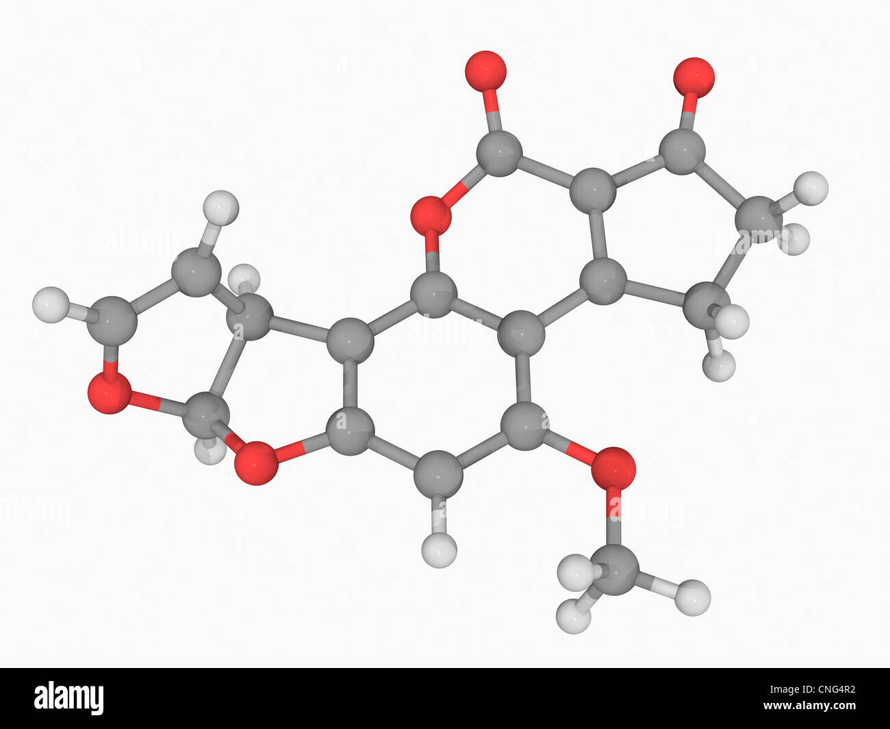 Aflatoxin B1 molecule Stock Photo - Alamy