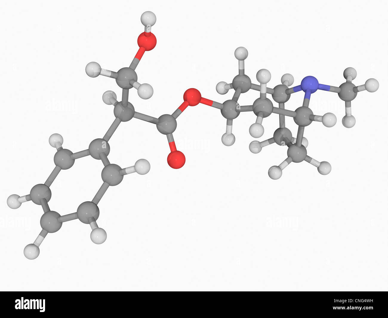 Atropine drug molecule Stock Photo - Alamy