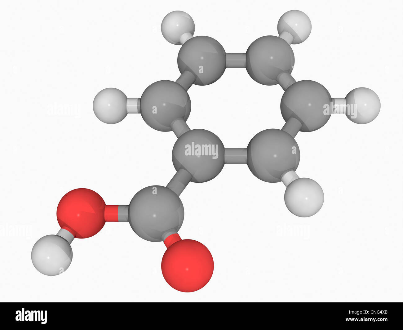 Benzoic acid molecule Stock Photo - Alamy