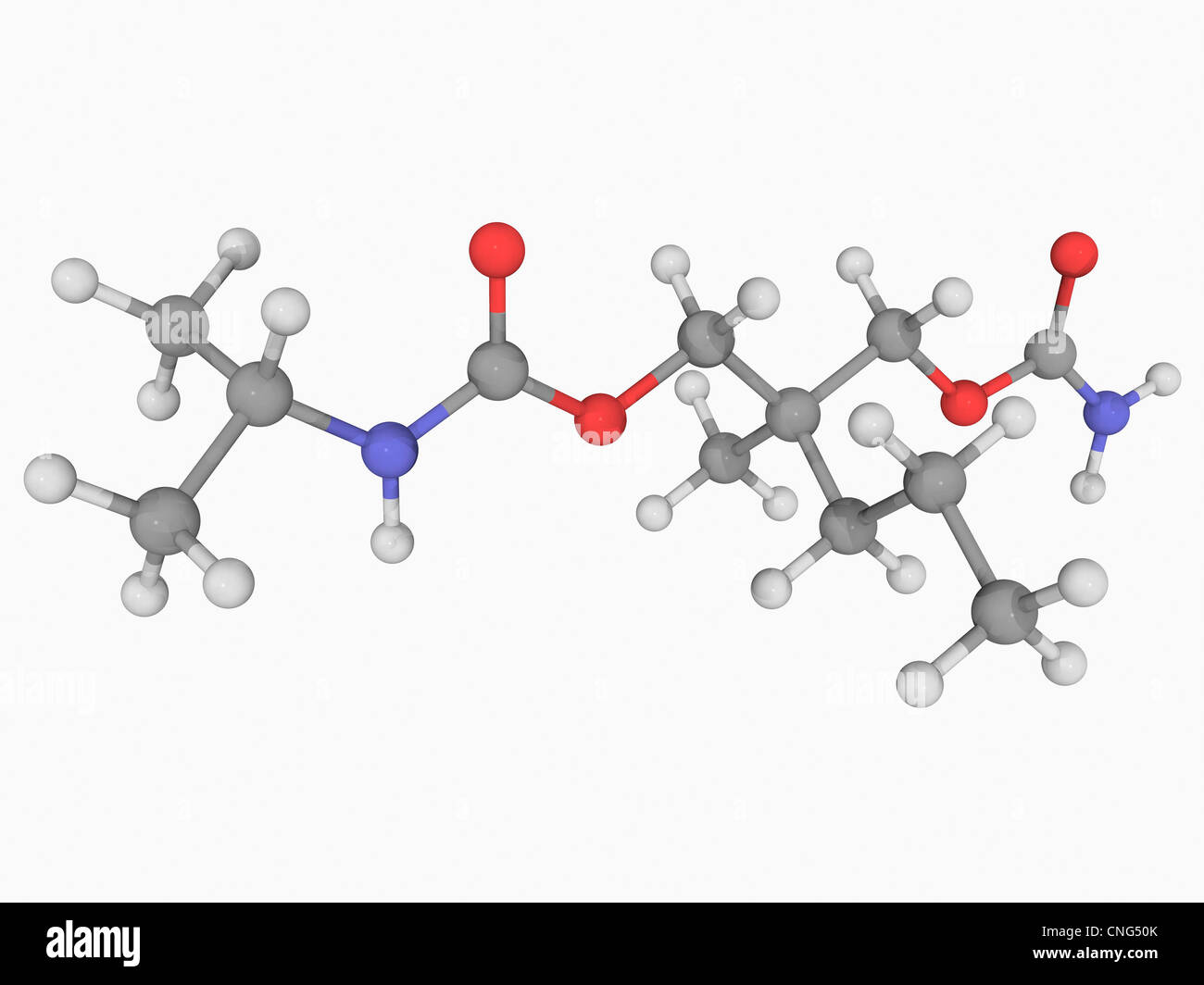 Carisoprodol drug molecule Stock Photo - Alamy