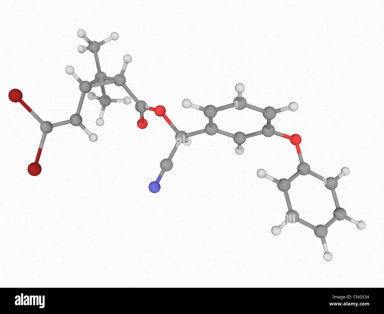 Deltamethrin insecticide molecule Stock Photo - Alamy