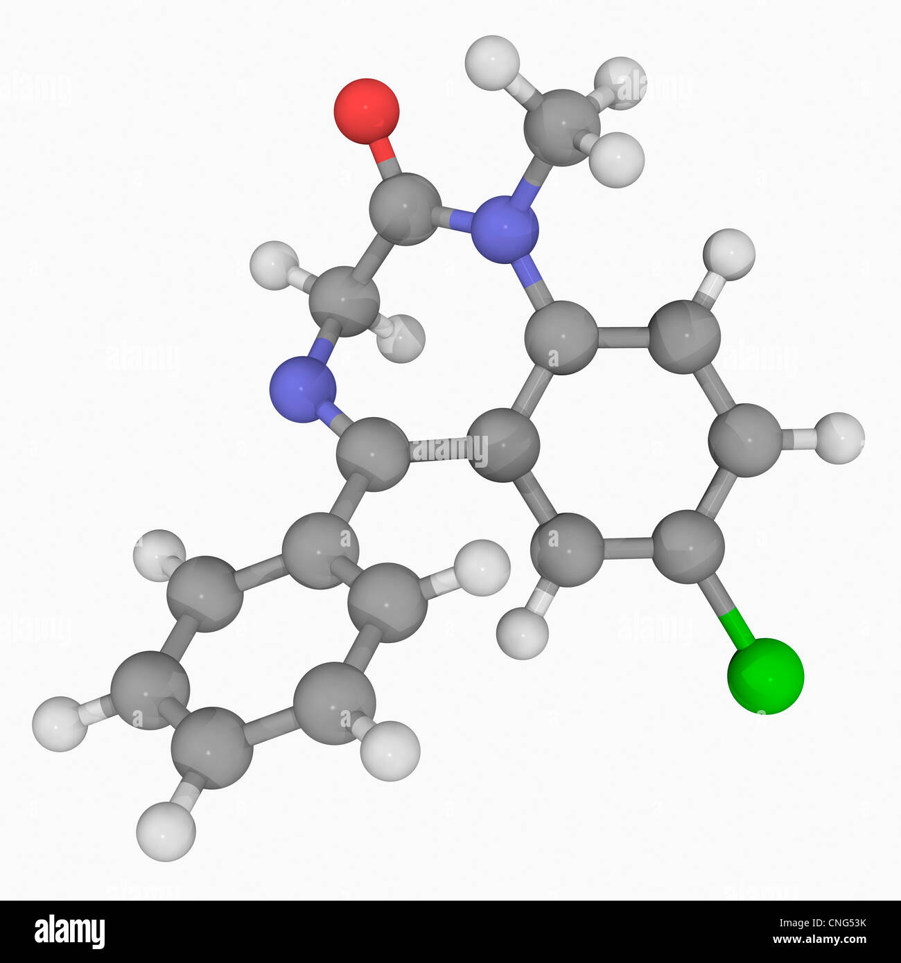 Diazepam drug molecule Stock Photo - Alamy