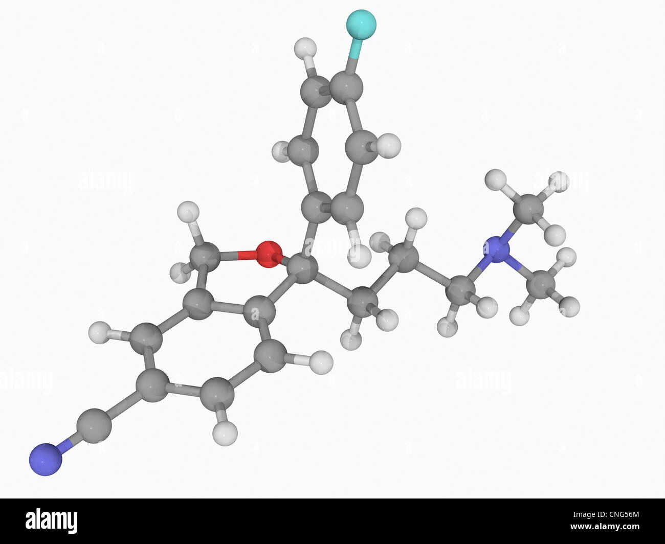 Escitalopram structure hi-res stock photography and images - Alamy