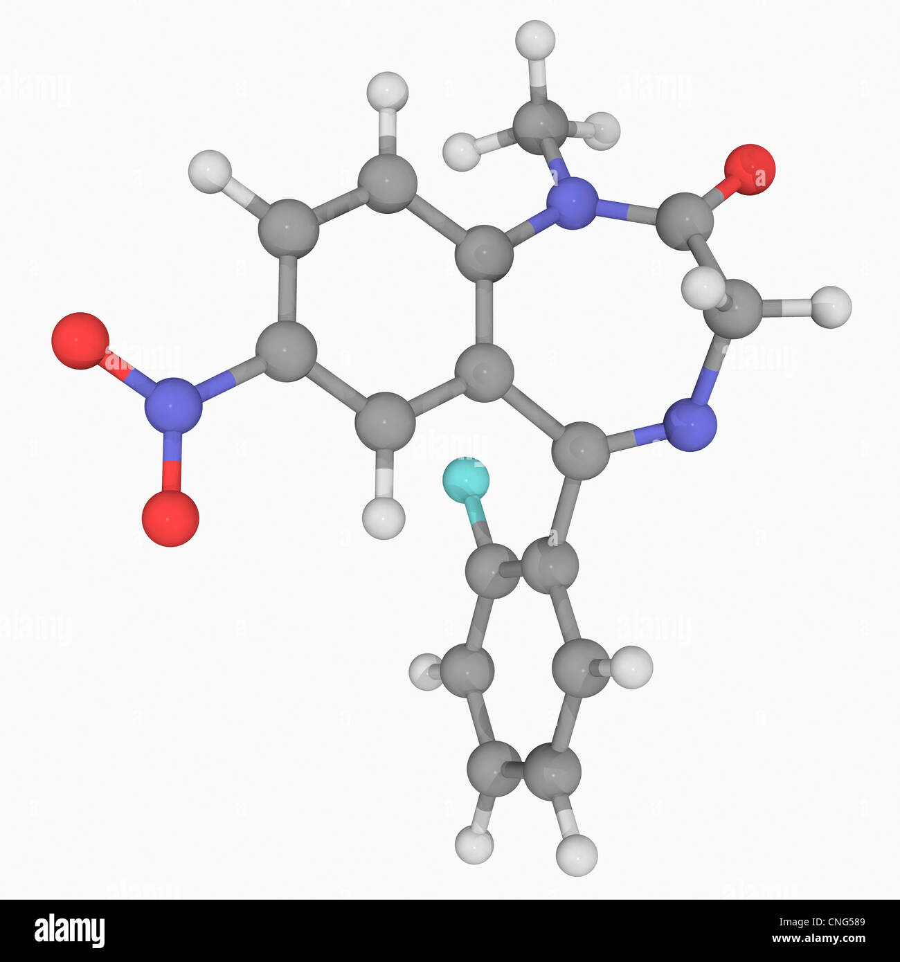 Rohypnol drug molecule Stock Photo - Alamy