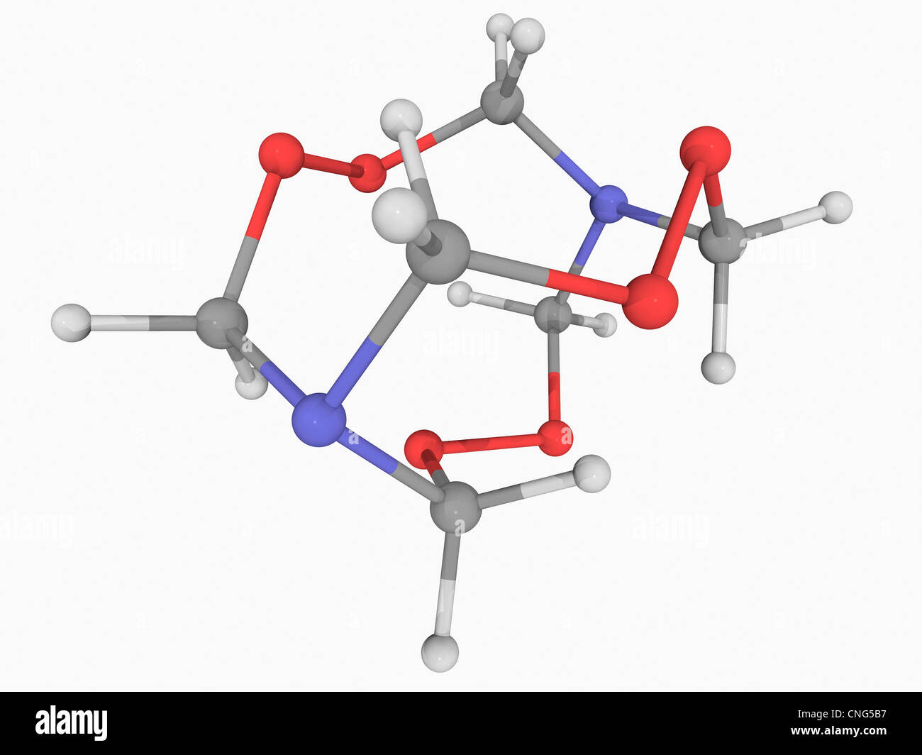 HMTD explosive molecule Stock Photo - Alamy