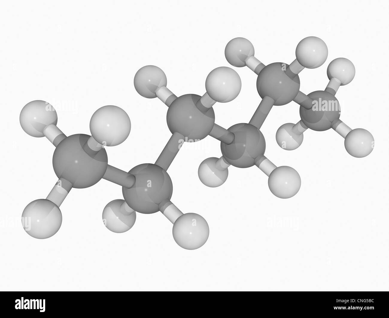 Hexane (n-hexane) Alkane Stylized Skeletal Formula, 48% OFF