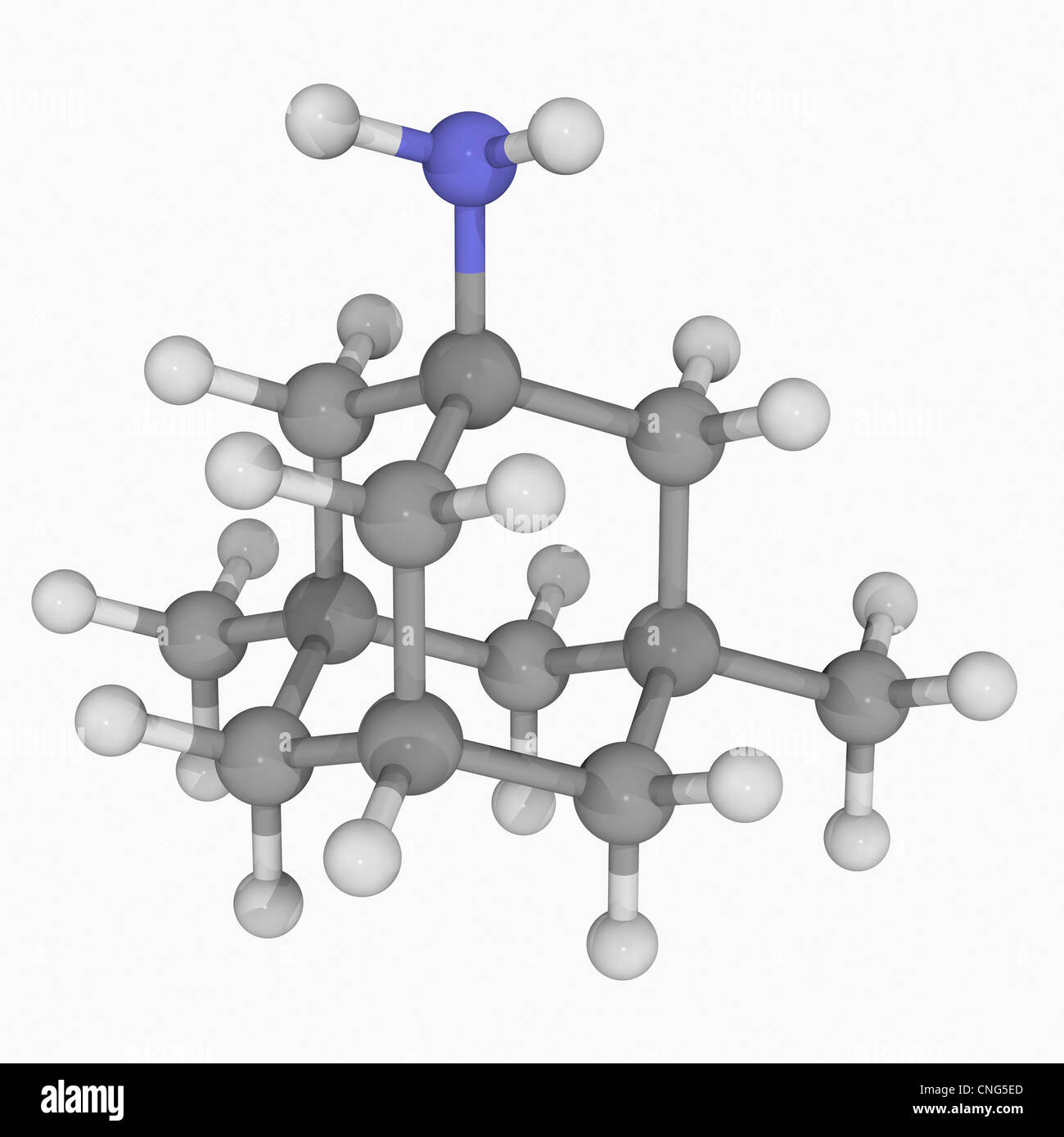 Memantine drug molecule Stock Photo - Alamy