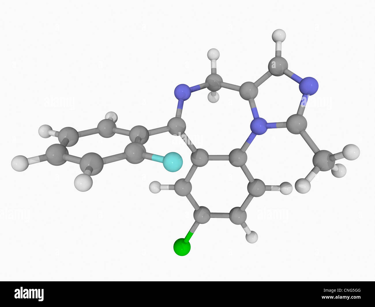 Midazolam drug molecule Stock Photo - Alamy