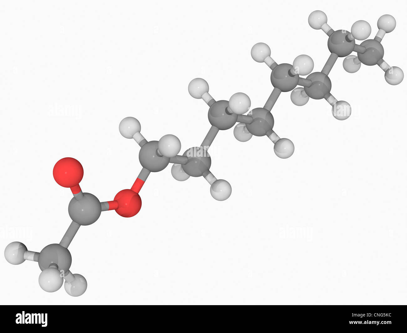 Octyl acetate molecule Stock Photo - Alamy