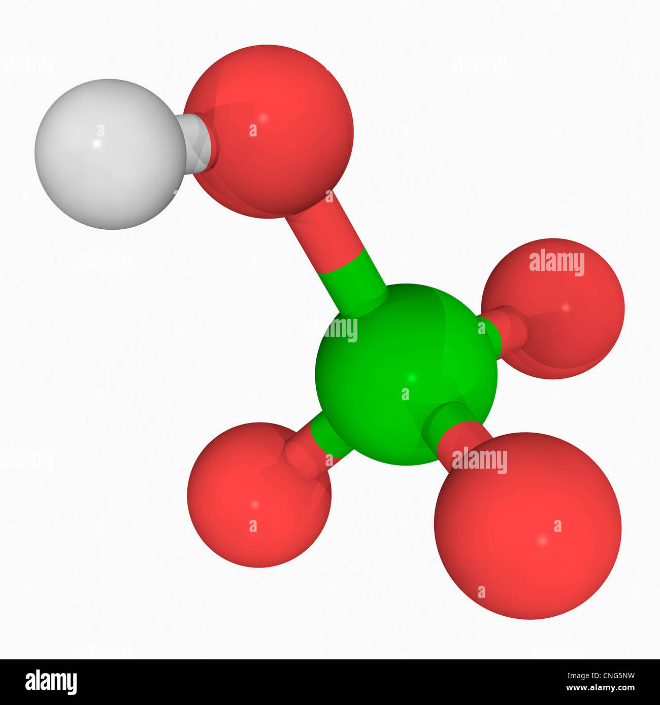 Perchloric acid molecule Stock Photo - Alamy