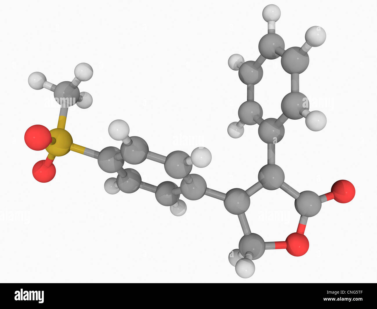 Rofecoxib drug molecule Stock Photo - Alamy