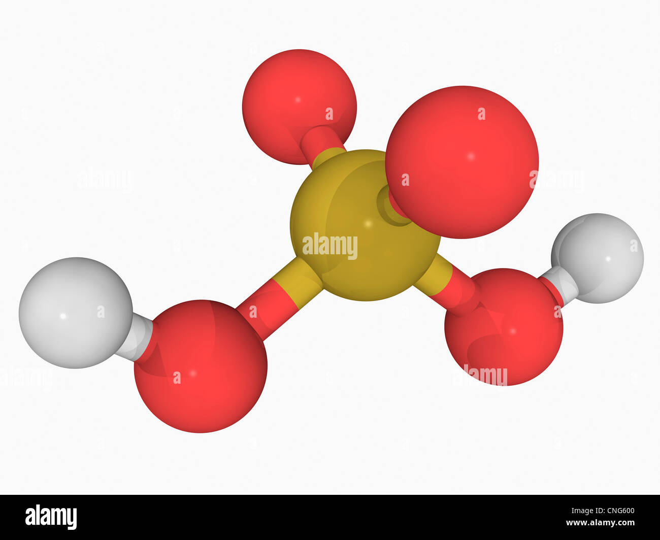 Sulfuric acid molecule Stock Photo - Alamy