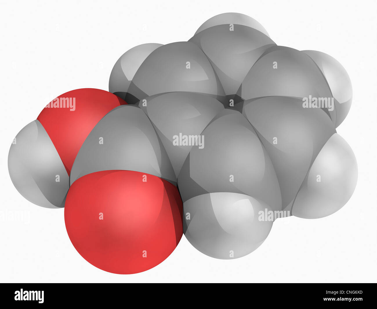 Benzoic acid molecule Stock Photo - Alamy