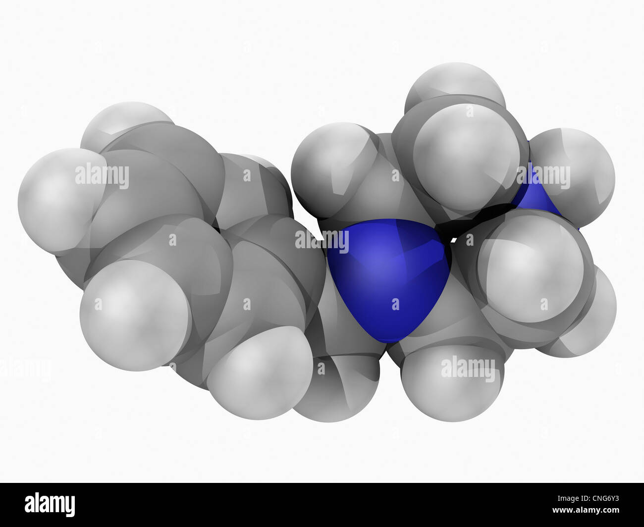 Benzylpiperazine (BZB) drug molecule Stock Photo - Alamy