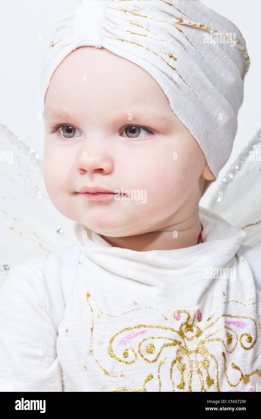 Baby angel face hi-res stock photography and images - Alamy