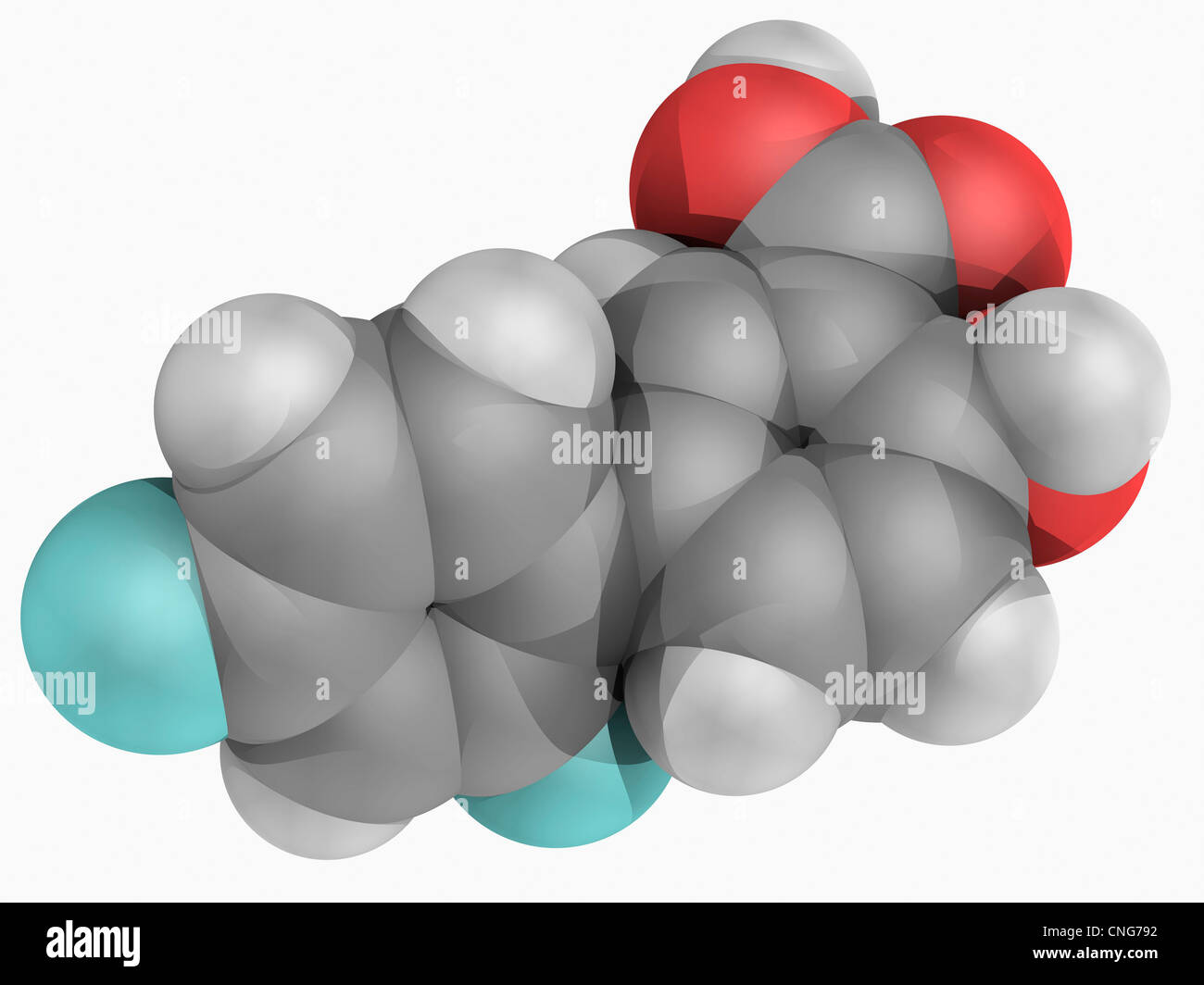 Diflunisal drug molecule Stock Photo - Alamy