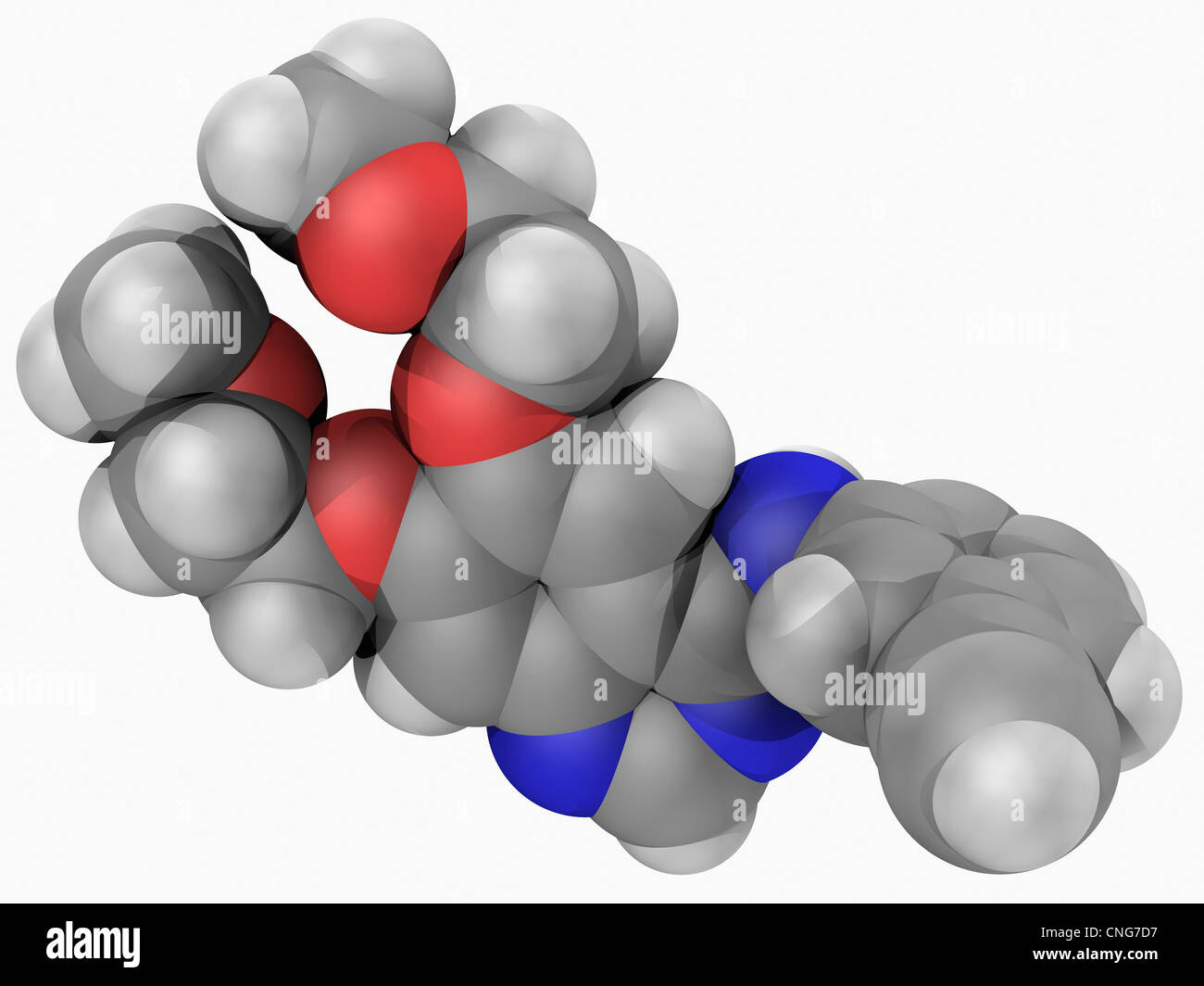 Erlotinib drug molecule Stock Photo - Alamy
