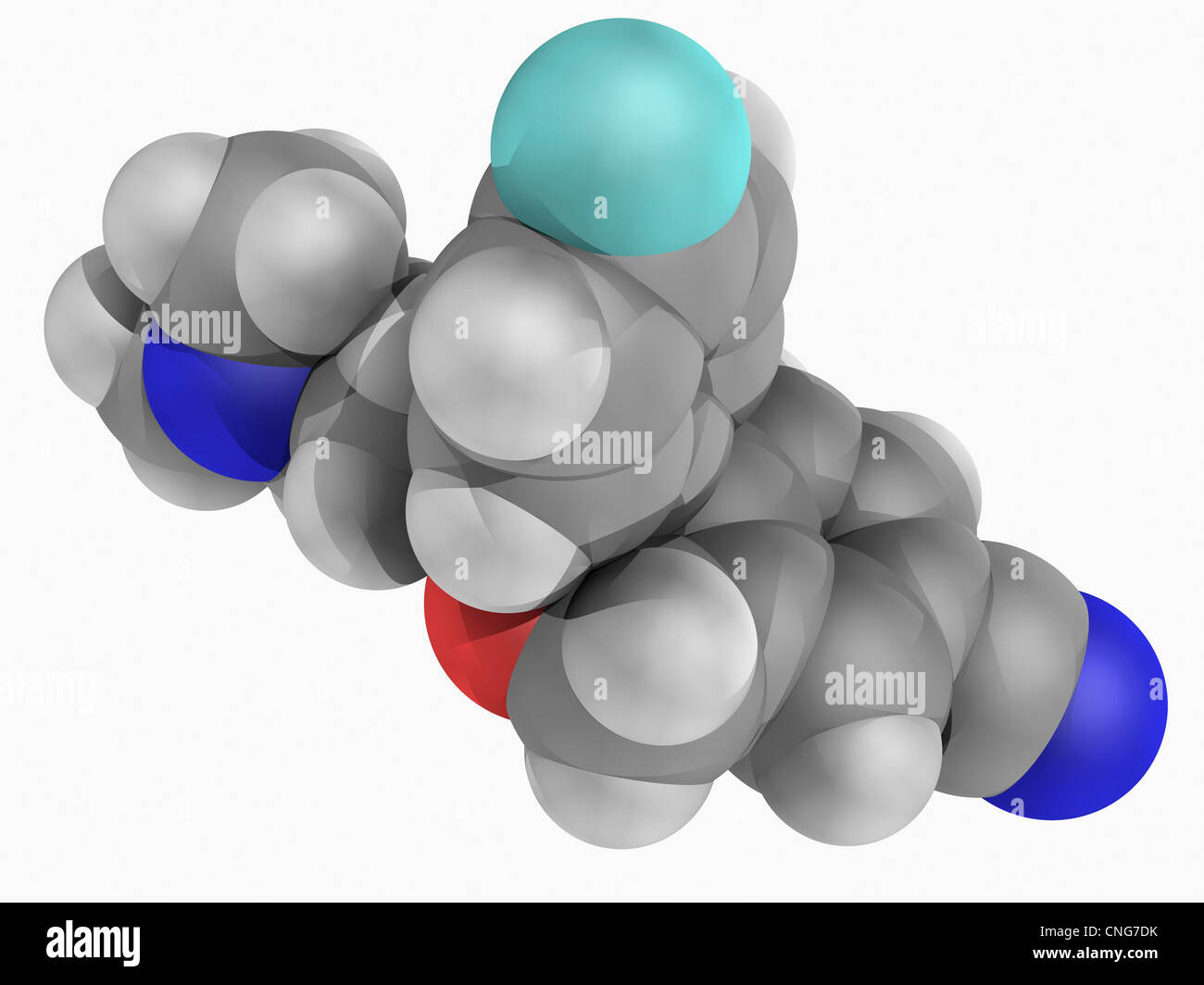 Escitalopram drug molecule Stock Photo - Alamy